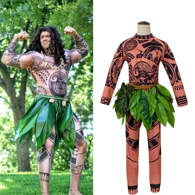 Disfraz-de-Moana-Maui-para-hombre-y-mujer-conjunto-de-3-piezas-para ...