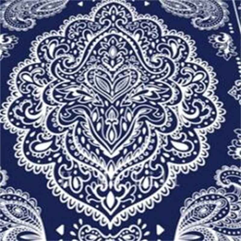 Dark Blue Aztec Pattern