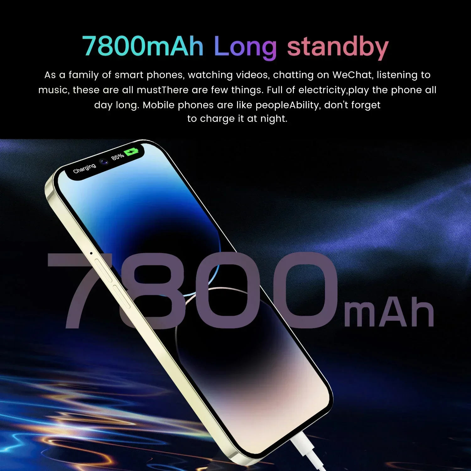 Original For Brand Smartphone 7.3 inch New XS15 Pro Max Full Screen 4G ...