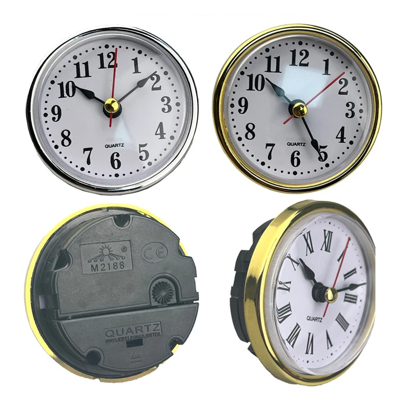 Classic Clock Craft Quartz Movement Dia.65mm Round Clocks Insert Roman ...