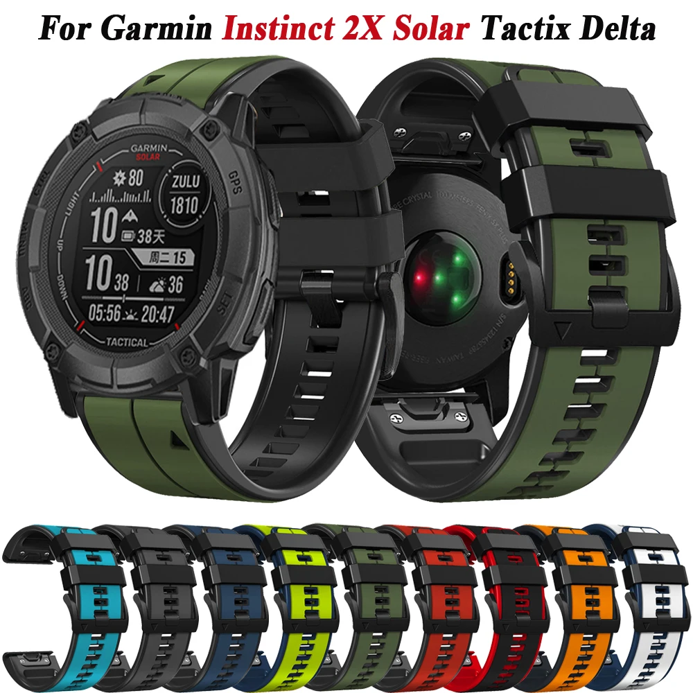 22mm-26mm-Watch-Bands-For-Garmin-Instinct-2X-Solar-Fenix-7X-7-Pro-6-6X ...