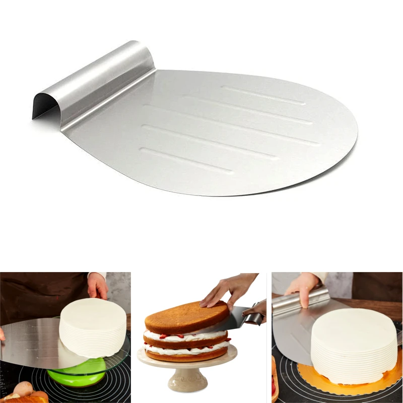Stainless-Steel-Cake-Transfer-Tray-Cake-Serving-Tool-Pizza-Bread-Moving ...