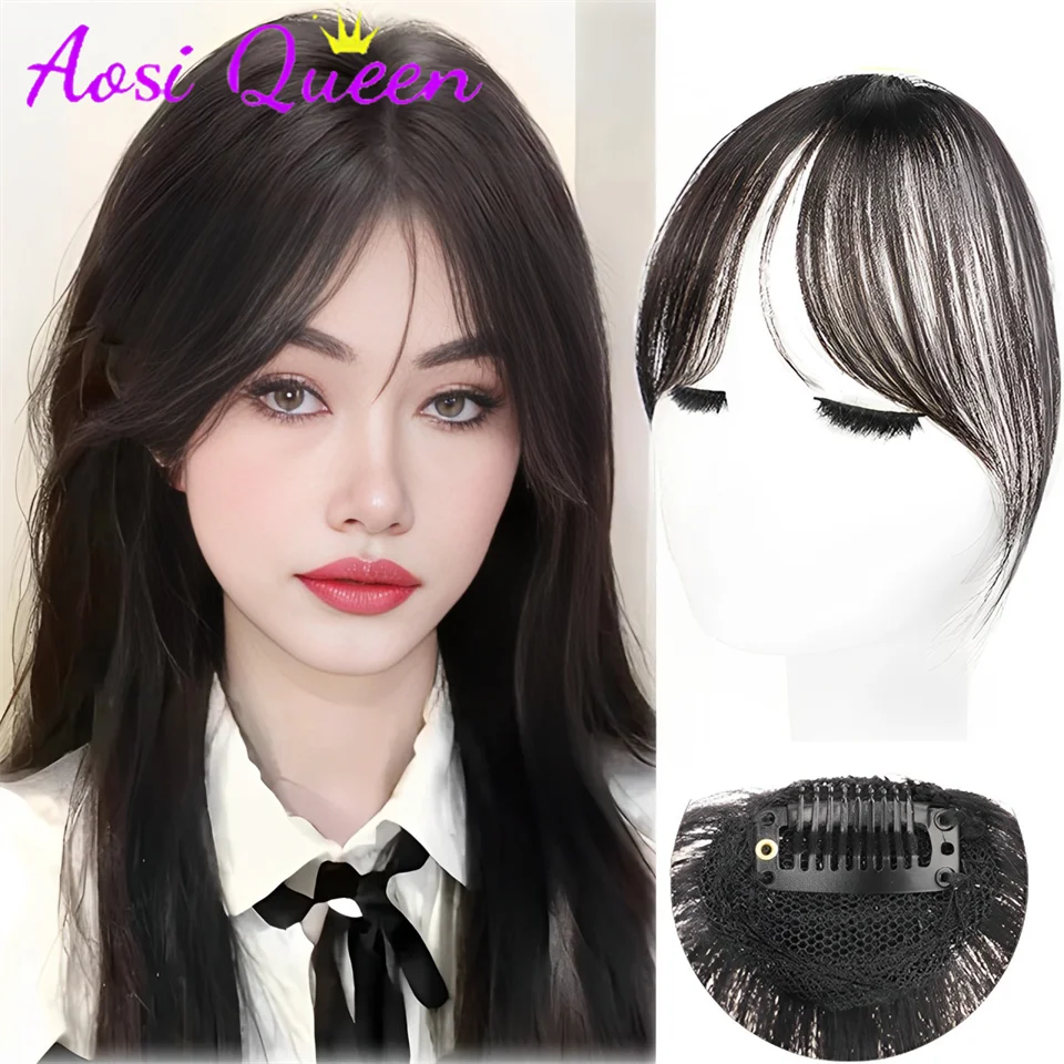 AOSI-Synthetic-Bangs-Wig-Women-s-Lightweight-Breathable-Forehead-Fetal ...