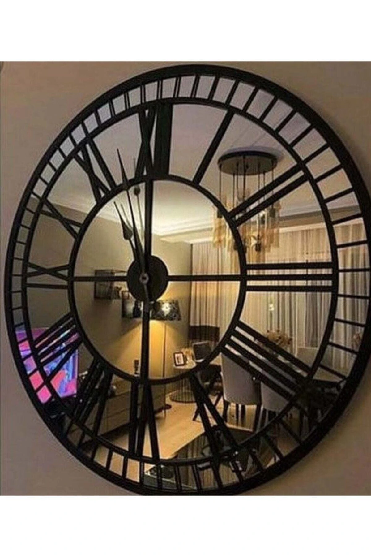 Hand Made High Quality Wall Clock Decorative Large Mirrored Wall Clock ...