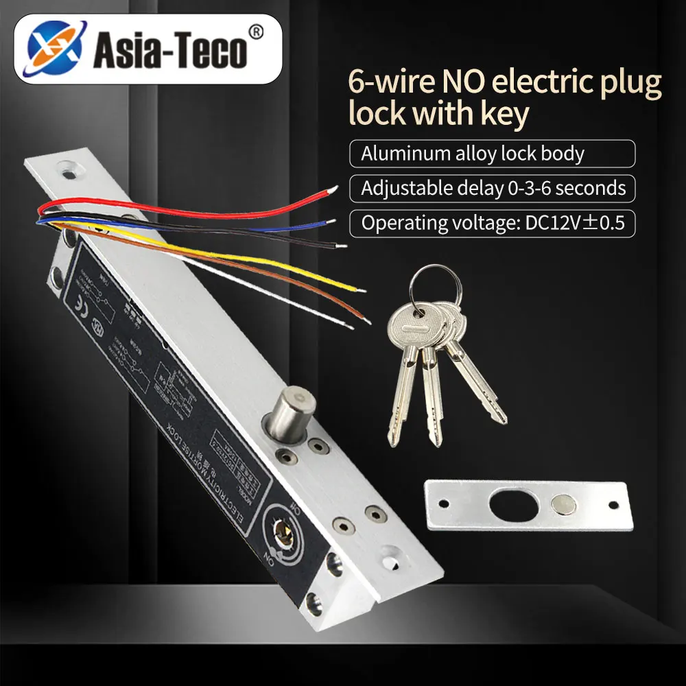 Liga-el-trica-fechadura-magn-tica-Deadbolt-Tempo-Delay-Fail-Secure-Mortise-Drop-Bolt-fechadura ...