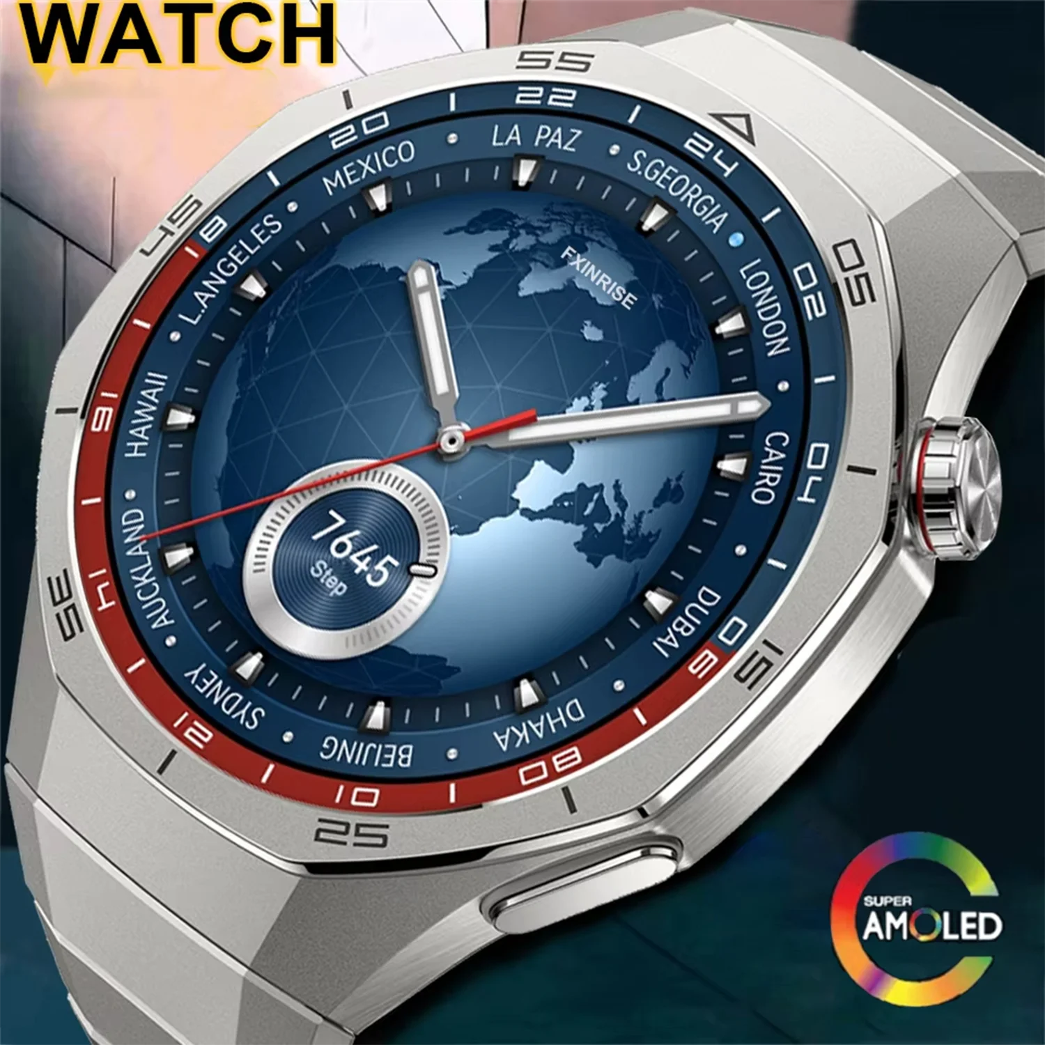 LAXASFIT 2026 Nieuwe heren Smart Horloge AMOLED Scherm met ...