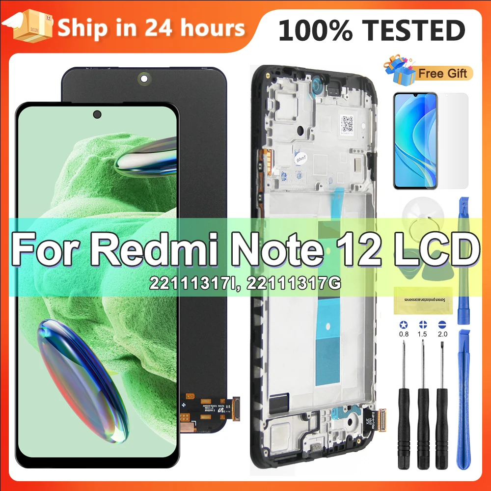 Super-AMOLED-for-Xiaomi-Redmi-Note-12-4G-23021RAAEG-23021RAA2Y-Lcd ...