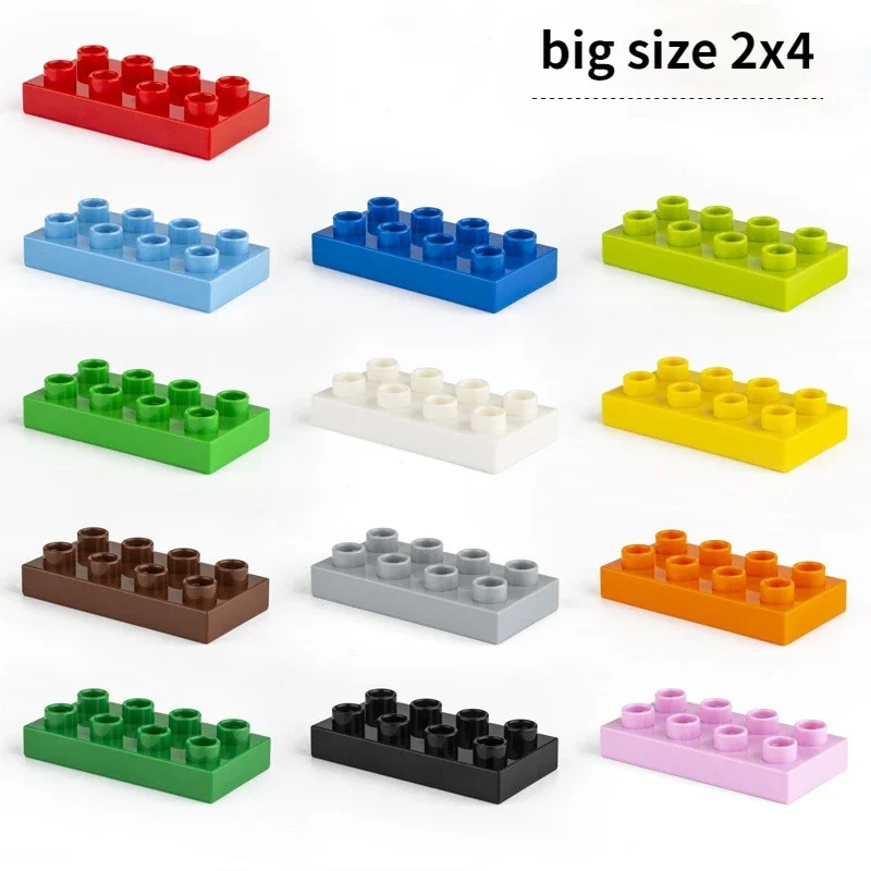Big-Size-Block-Thin-Brick-2x4-10pcs-lot-Education-Building-Blocks ...