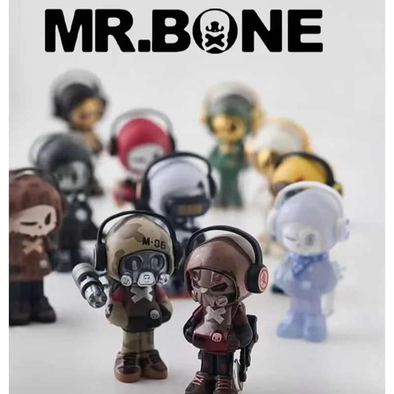 Mr.bone Mini 2 세대 타임 트래블 시리즈 블라인드 박스, 애니메이션 피규어 미스터리 박스, 트렌드 주변 데스크탑 ...
