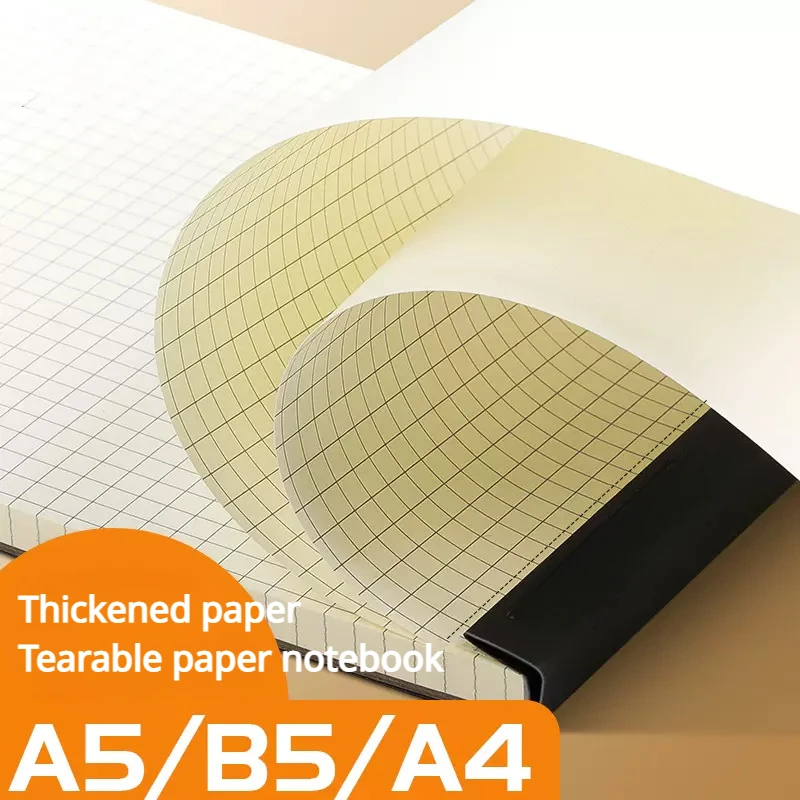 80-Page-Tearable-Notebook-with-A4-A5-and-B5-Thick-Notebooks-with-Simple ...