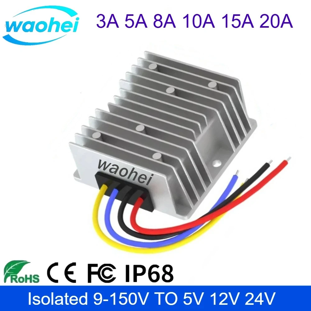 Isolated 9-150V 12V 24V 36V 48V 60V 72V 100V to 5V 12V 24V Less ...