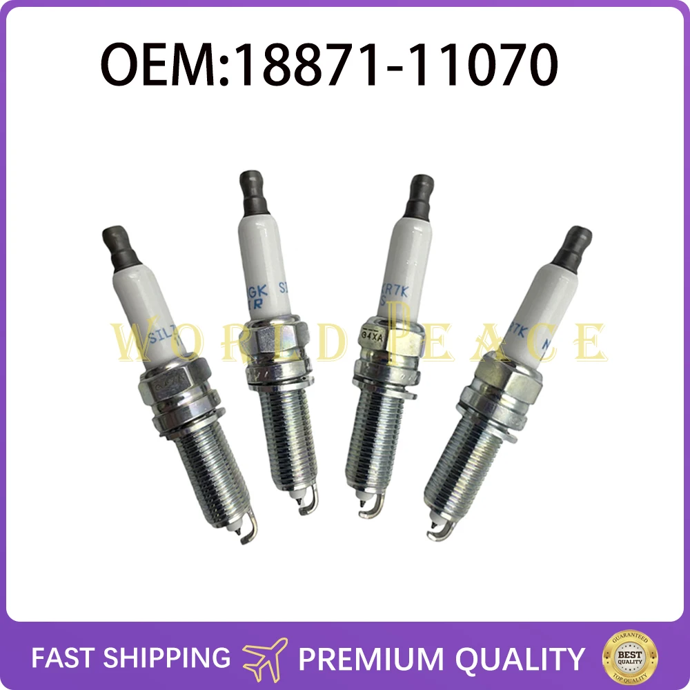Brand NEW 4X Spark Plugs 18871-11070 for 2020-2023 Hyundai Kia 1.6L 2 ...