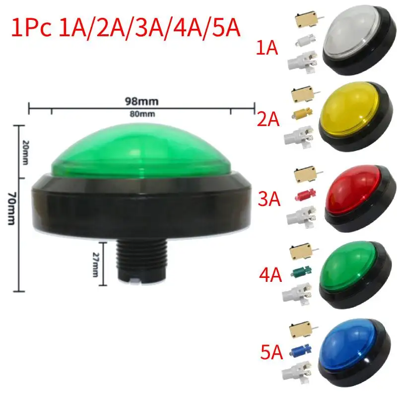 Diameter-100mm-Illuminated-Arcade-Push-Buttons-Power-Button-Switch-Push-Button-With-Microswitch ...