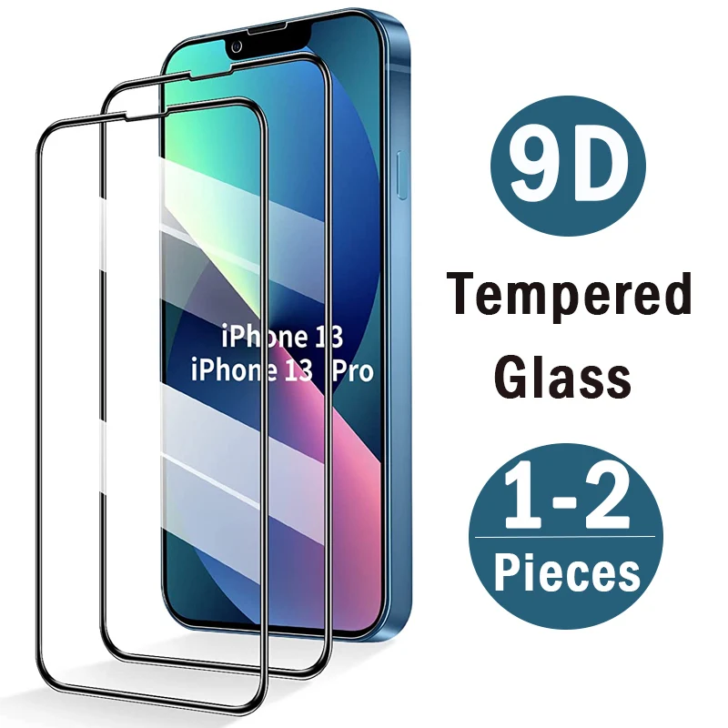Protector de pantalla de cristal 9D para iPhone, película protectora ...