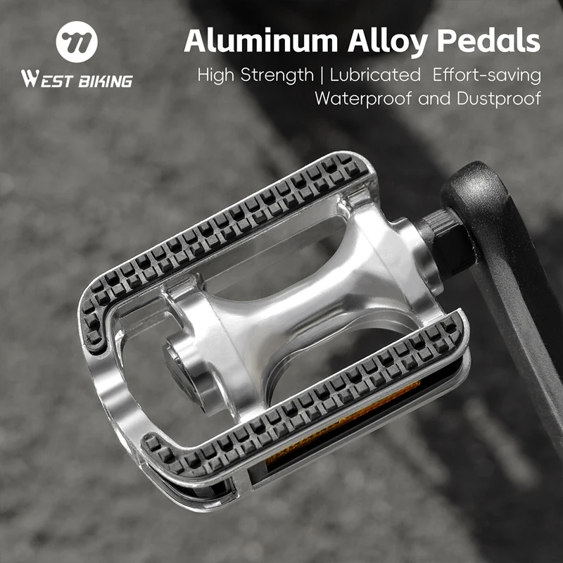 WEST BIKING Bicycle Aluminum Alloy Pedal Anti-slip Wear-resistant MTB ...