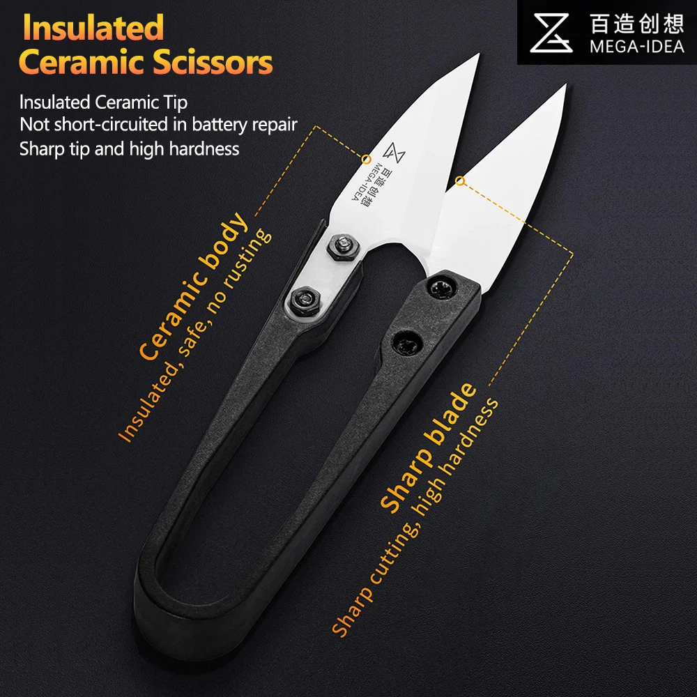 MEFA-IDEA-Insulated-Ceramic-Scissors-Mobile-Phone-Maintenance-Battery ...