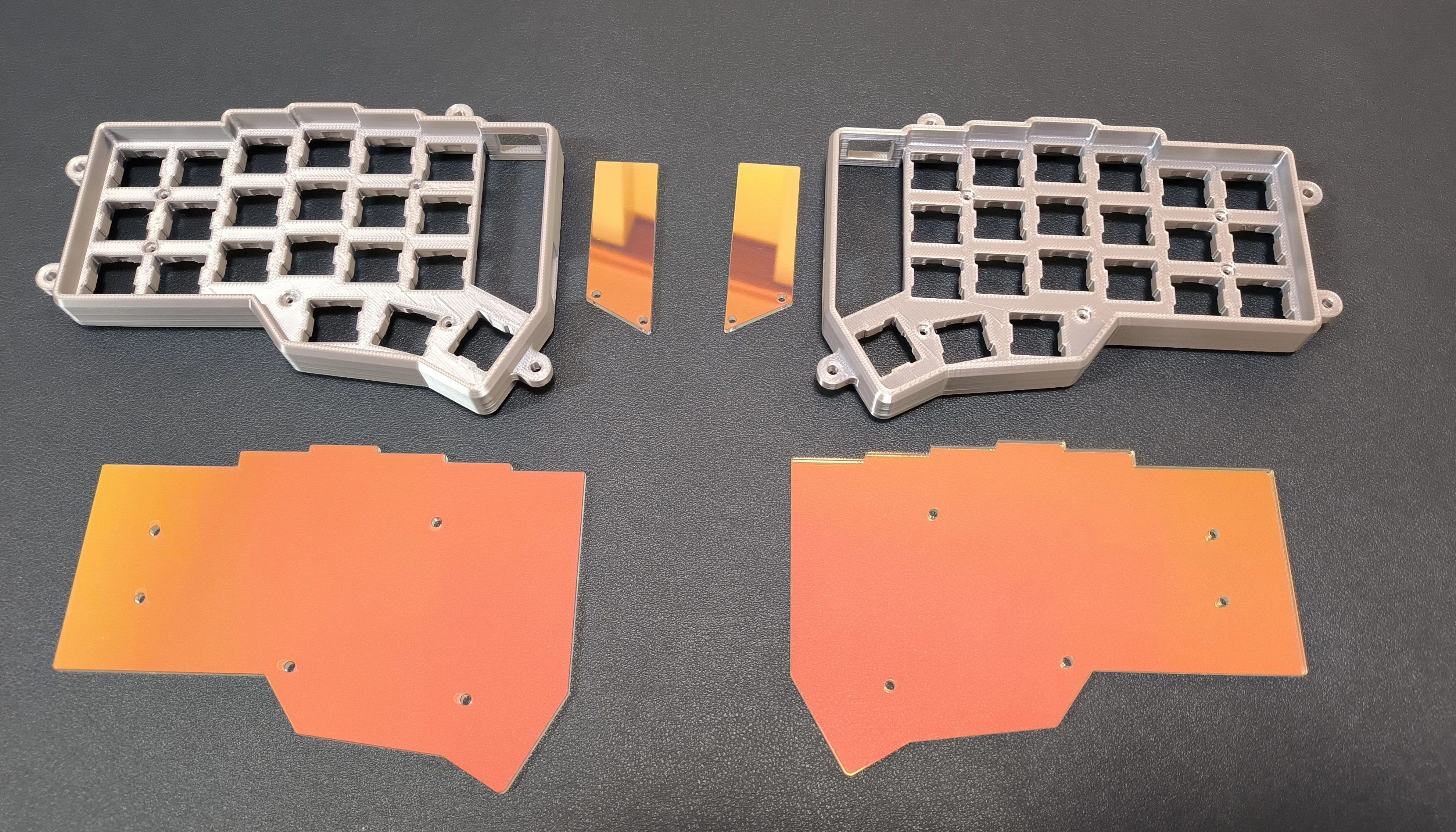 ECHOME-Corne-Crkbd-Split-Keyboard-Kit-Case-Custom-Acrylic-Bottom-Plate ...