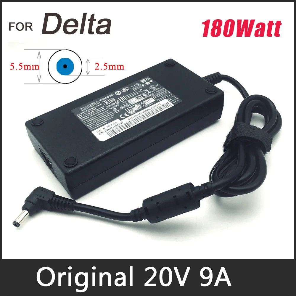 Original Laptop Charger 20V 9A AC/DC Adapter for Delta MSI GF75 Thin ...