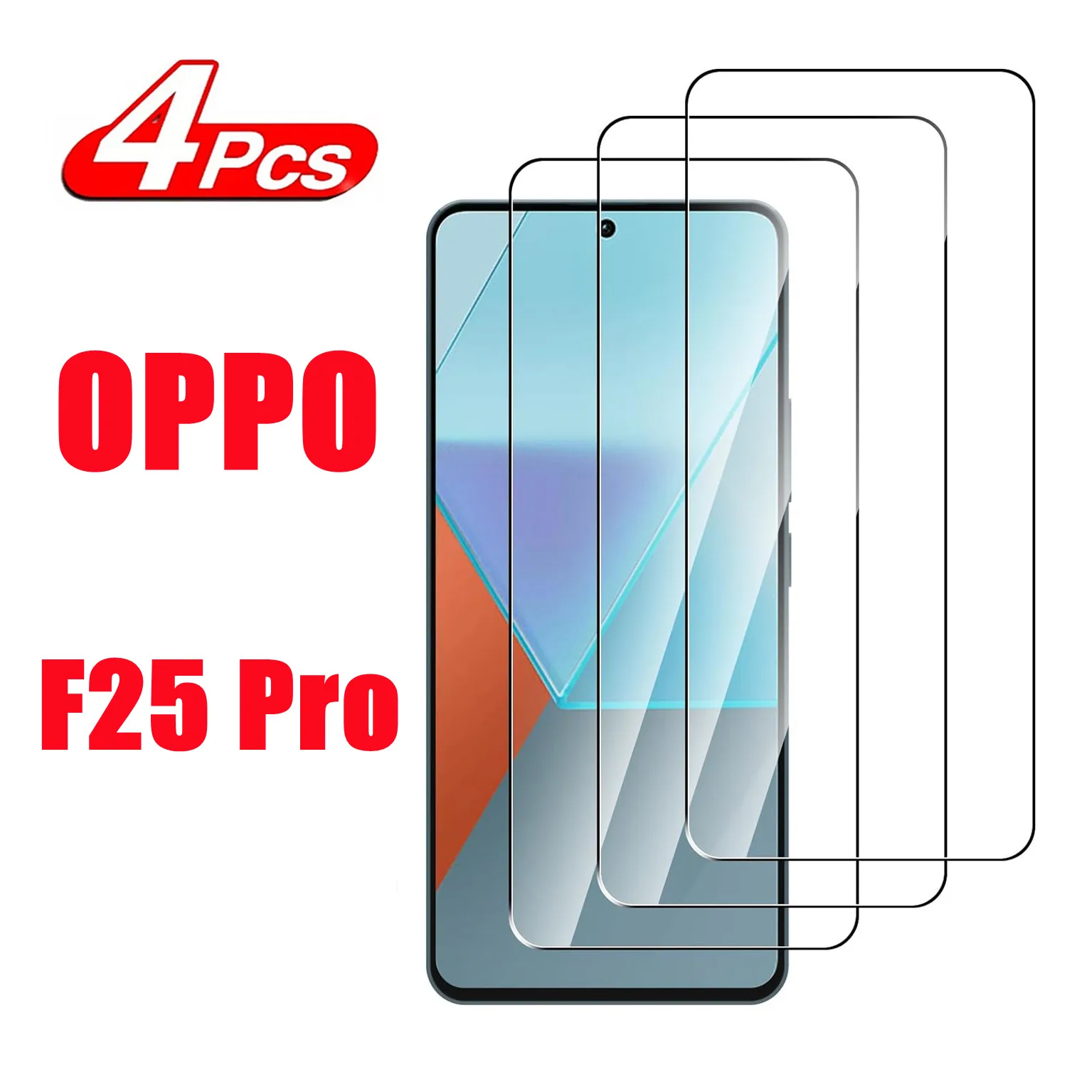 2-4-Pcs-For-OPPO-F25-Pro-9H-Tempered-Glass-For-OPPO-F25-Pro-Screen ...