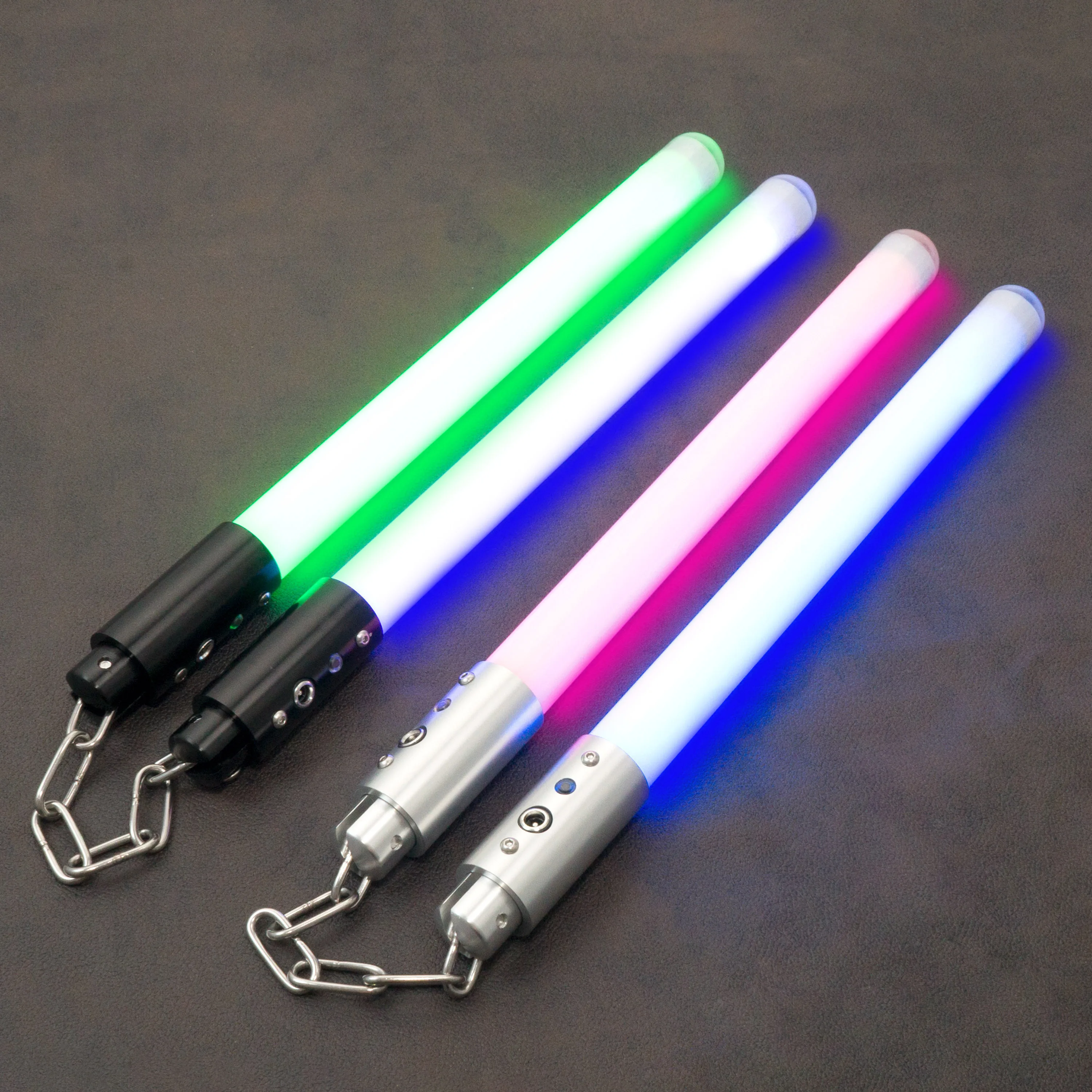 AKsabers Nunchakus Metal pixel Lightsabers 35cm Flashing light effect ...