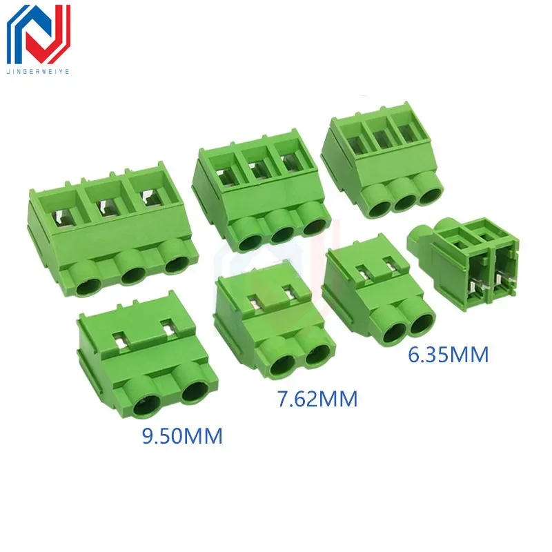 5Pcs Spacing 6.35MM 7.62MM 9.5MM Screw PCB Terminal Block Connector ...