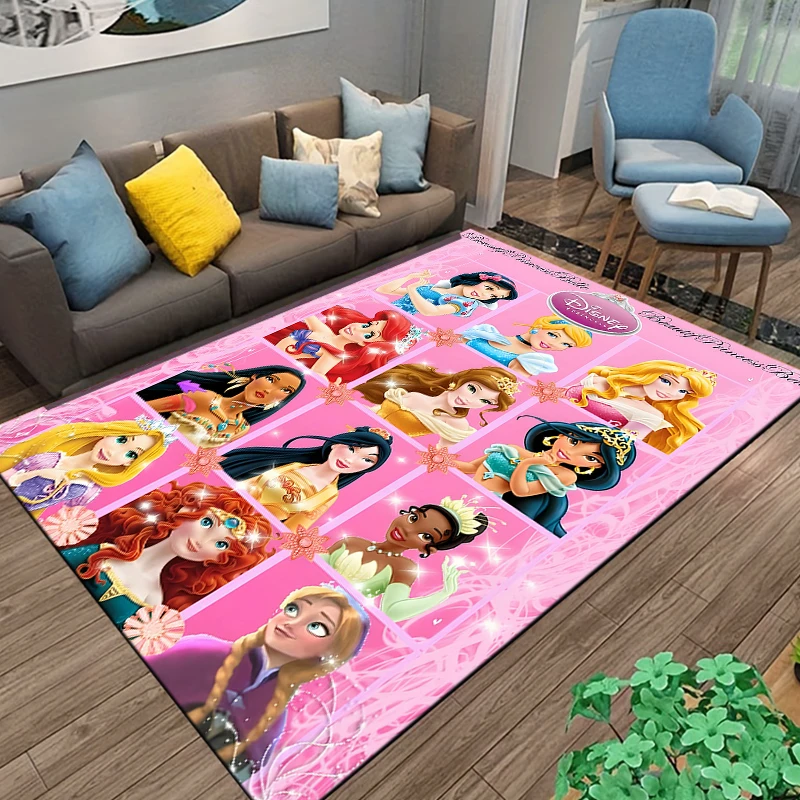 Disney-Princess-Elsa-Cartoon-Pattern-Living-Room-Bedroom-Carpet-Bedside ...