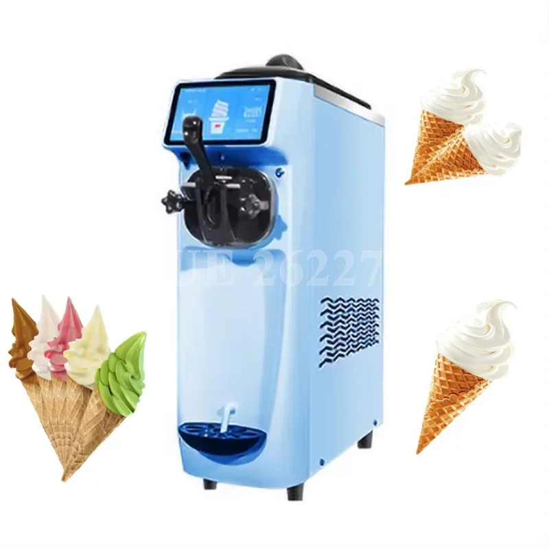 Commercial-High-Yield-Sundae-Ice-Cream-Machine-Small-Single-Head-Cone ...