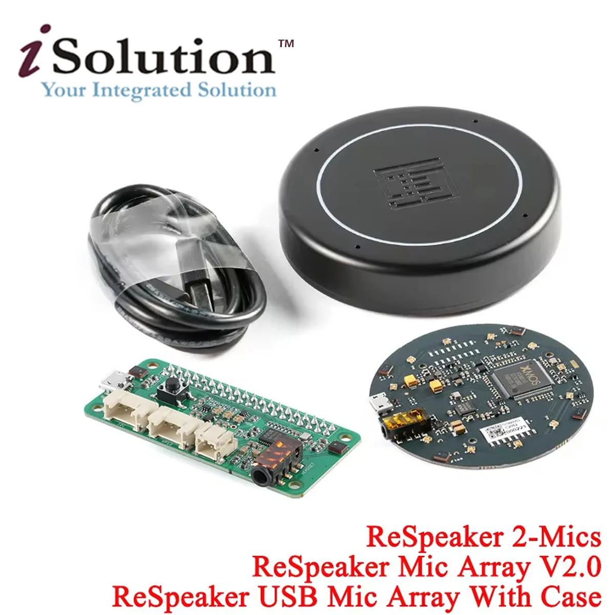 Seeed ReSpeaker USB Mic Array V2.0 2-Mics Far-field Microphone Array ...