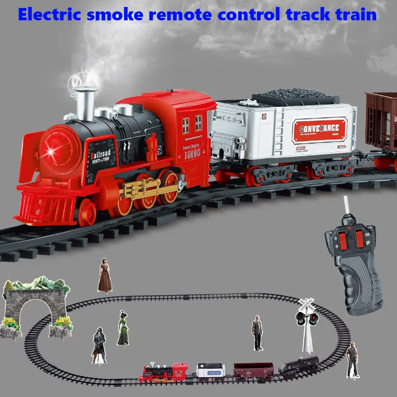 2023-Newest-Electric-Dynamic-Steam-RC-Track-Train-Set-Simulation-Model ...