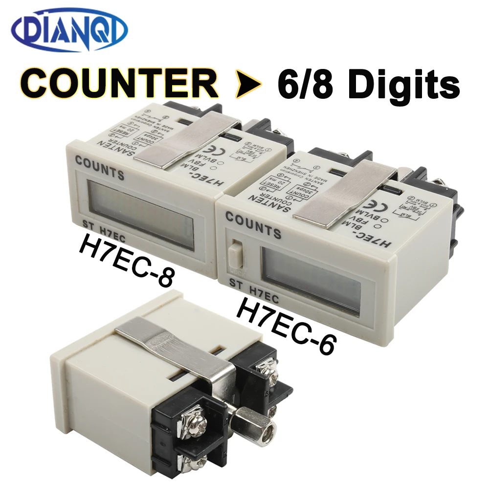 H7EC-6-H7EC-8-Digits-Vending-Digital-Electronic-Counter-Count-Meter-AC ...