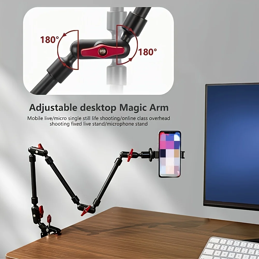 Aluminum-alloy-multifunctional-rotating-telescopic-universal-magic-arm ...