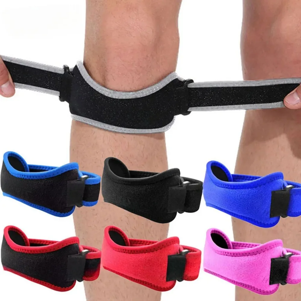 1PCS Adjustable Knee Patellar Tendon Support Strap Band Knee Support ...