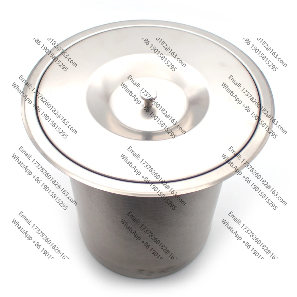 8L Kitchen Cabinet Countertop Built-In Stainless Steel Trash Can Flush ...