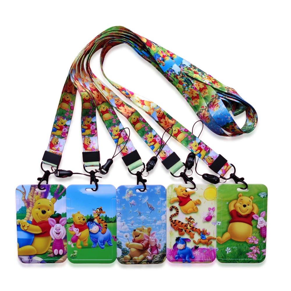 Disney-Winnie-Pooh-cord-n-deslizante-ABS-soporte-de-insignia-de ...