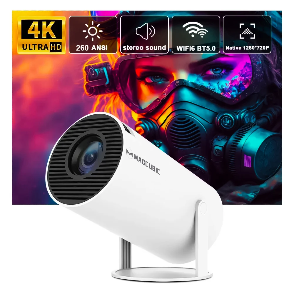 Magcubic-proyector-4K-Wifi6-para-cine-en-casa-dispositivo-con-Android ...