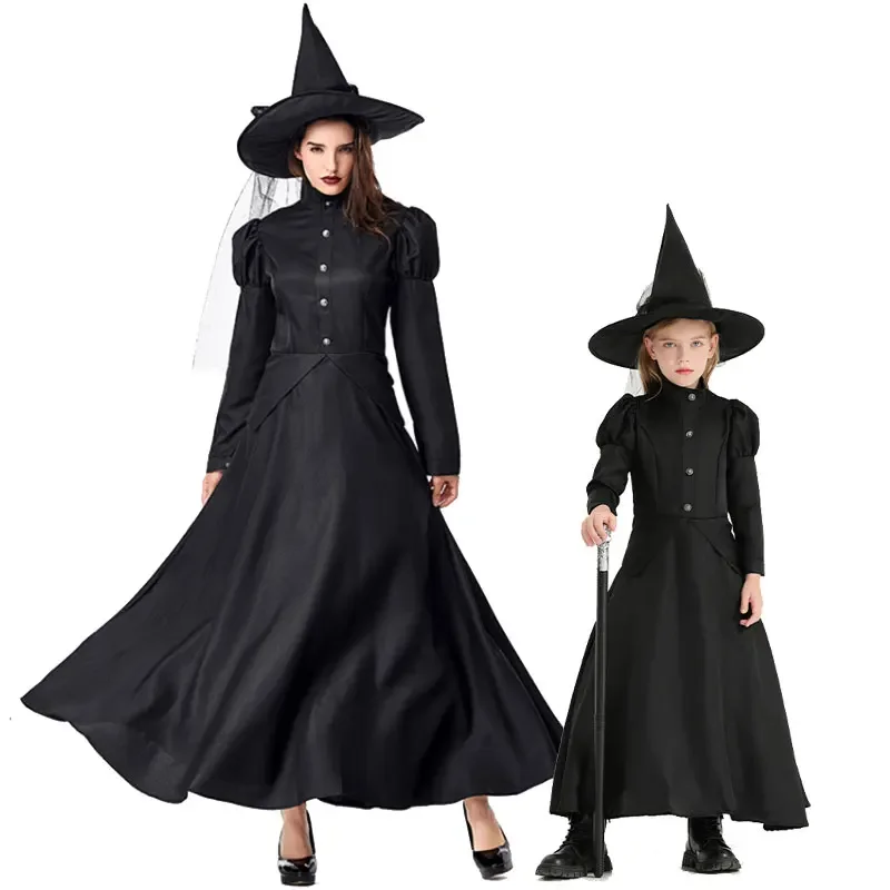 Halloween Wizard Roleplay Costume Children Adult Halloween Woman Luxury ...