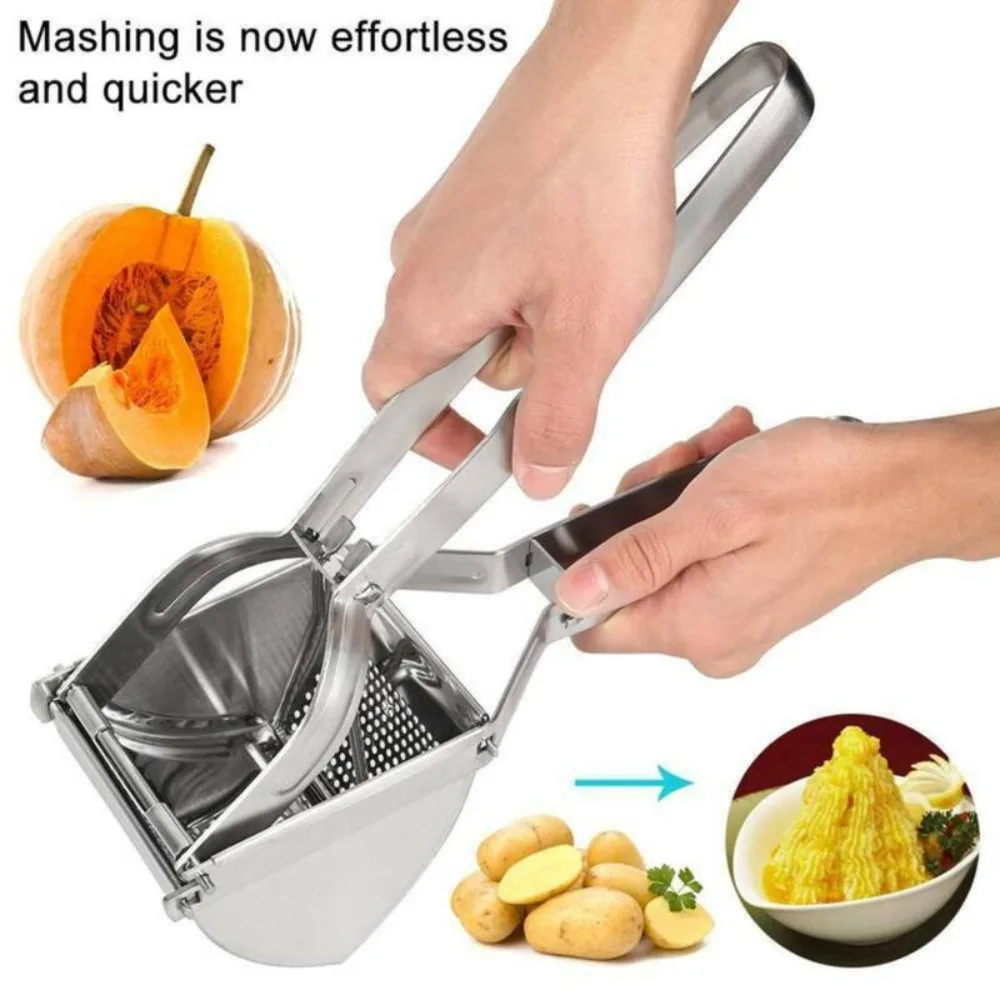 Large-Stainless-Steel-Potato-Ricer-Masher-Hand-Fruit-Press-Juicer ...