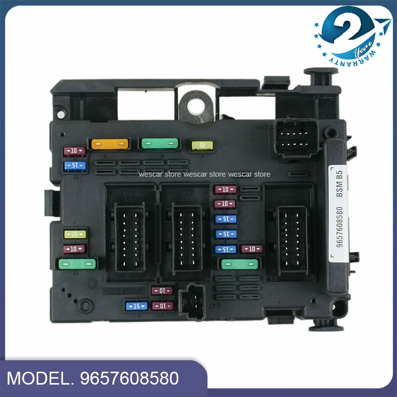 Caja de fusibles 9657608580 Módulo de Control 6500Y1 BSM B5 para Lancia ...