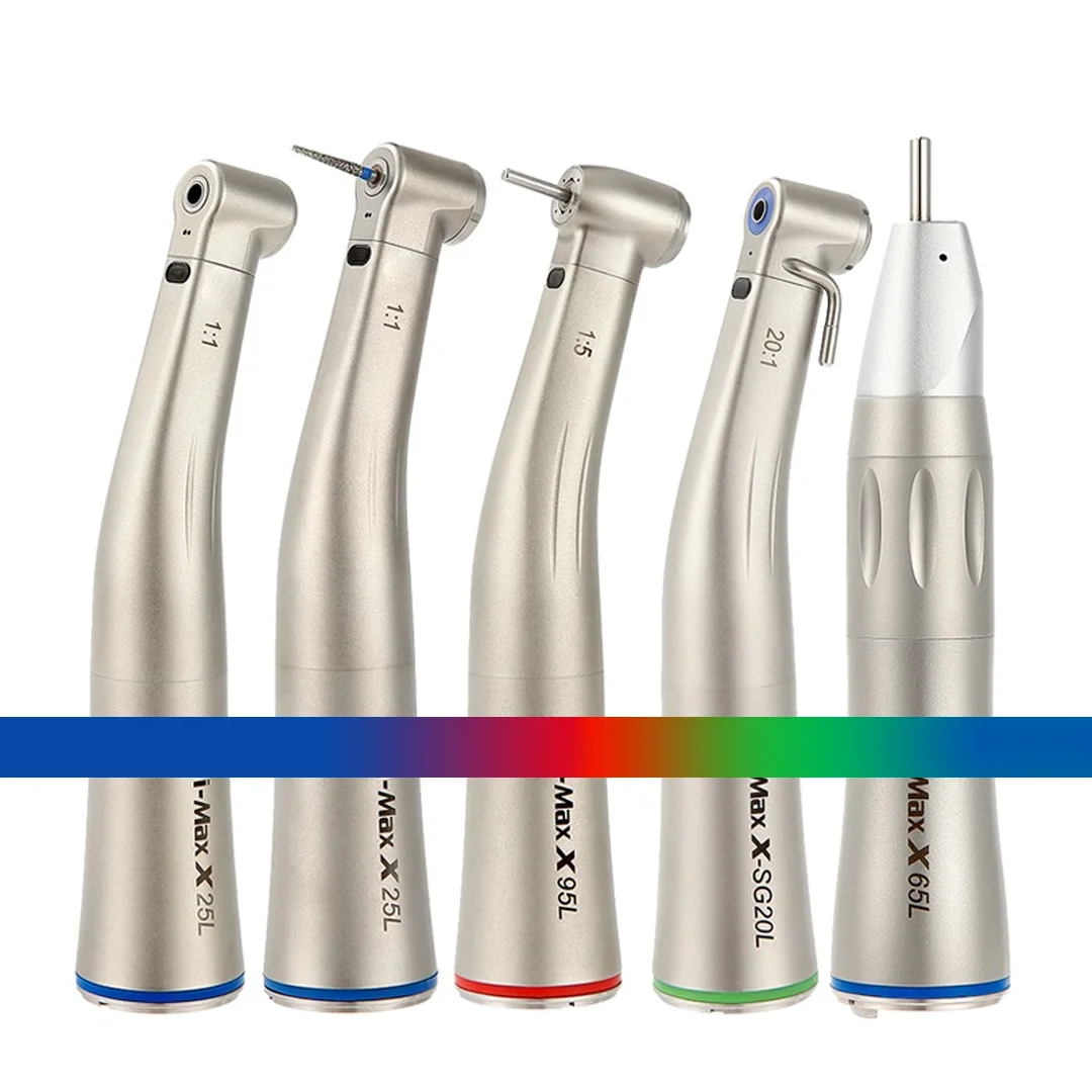 Dental Fiber Optic Handpiece 1:5 Increasing Ratio Fiber Optic LED ...