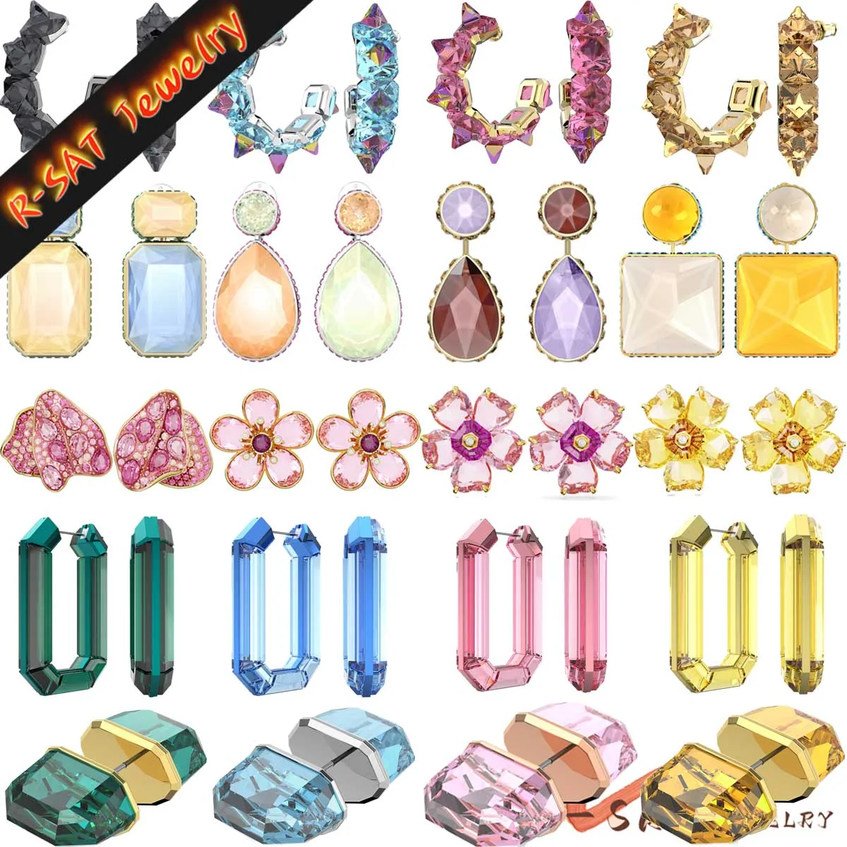 Pendientes-de-aro-originales-para-mujer-aretes-de-perlas-geom-tricas-de ...