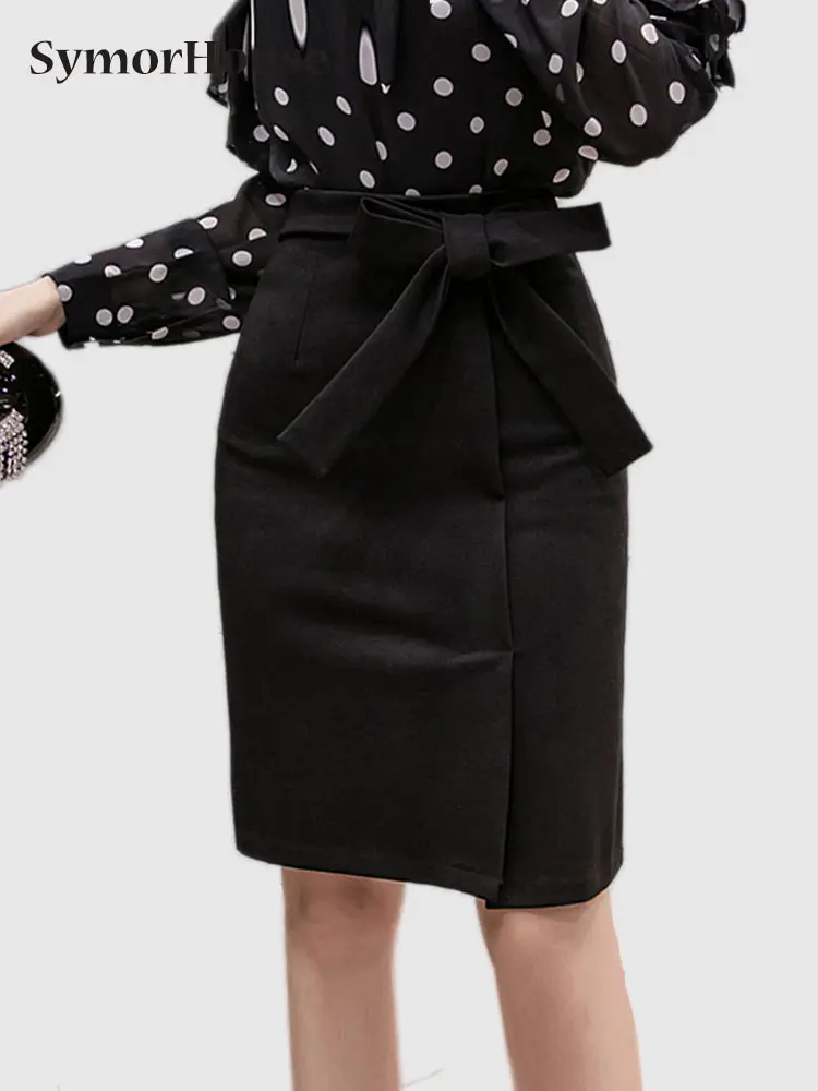 Primavera Verão Saia Feminina Moda Cintura Alta Preto Vermelho Rendas