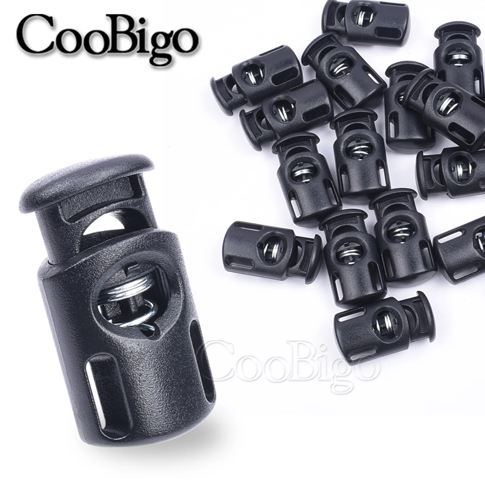 50pcs-Plastic-Cord-Lock-Stopper-Spring-Toggle-Clip-Clamp-for-Paracord ...