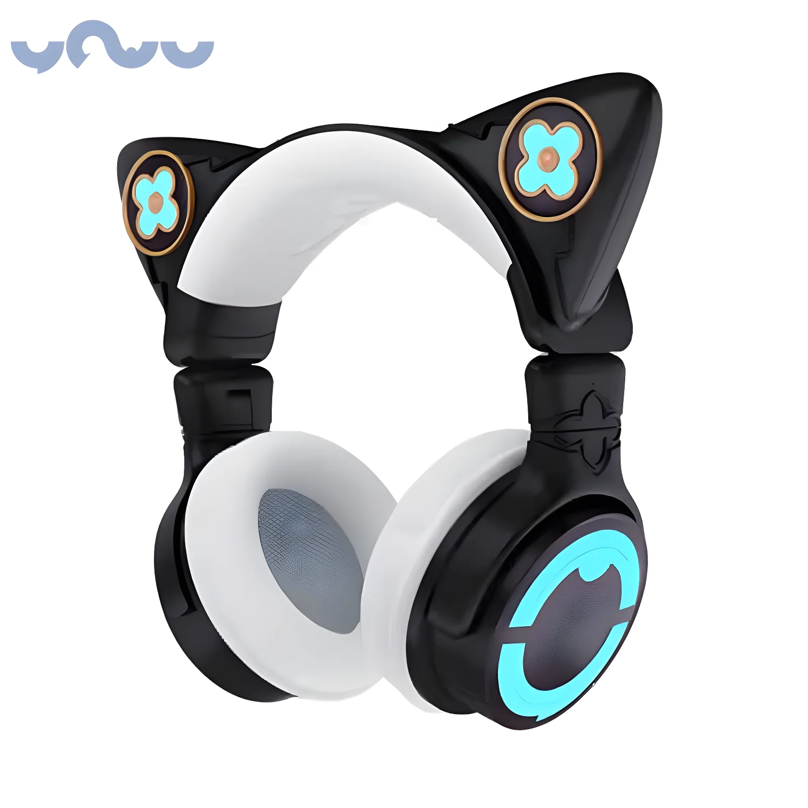 YOWU-Rem-Wireless-Headphones-HD-53MM-Dynamic-Coil-Bluetooth-5-0-Cat-Ear ...