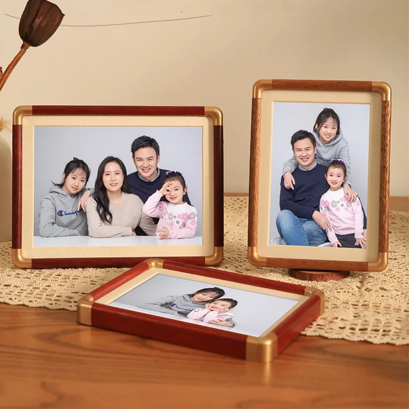 Natural-Wood-Photo-Frames-with-Mat-Vintage-Chinese-style-Picture-Frame ...