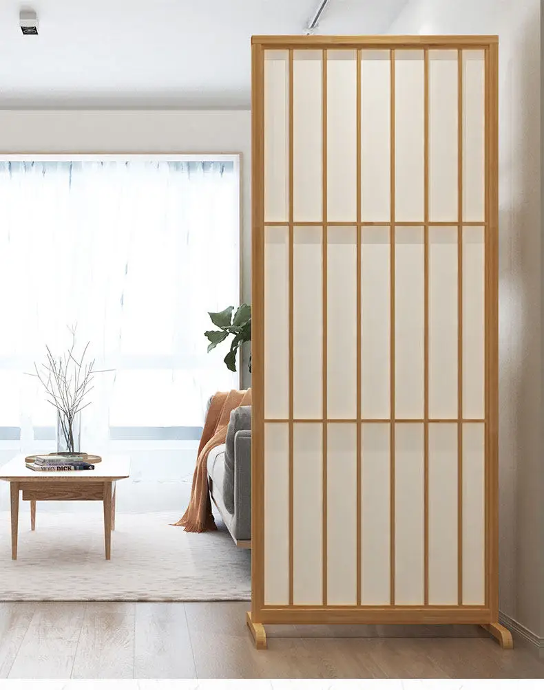 Guild paper screen base movable Japanese-style partition living room ...