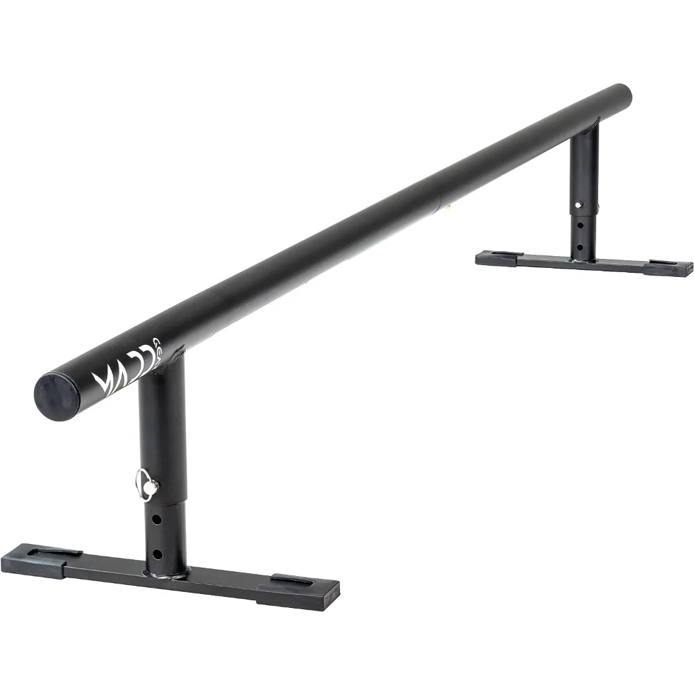 55-Long-Flat-Bar-Skate-Rail-Heavy-Duty-Durable-Round-Skateboard-Pro ...