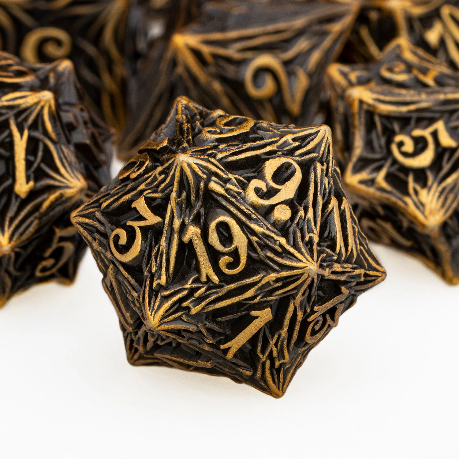 Tree-Root-Dnd-Metal-Dice-Set-Ancient-Gold-D-D-Polyhedral-Dice-For-D-dnd ...
