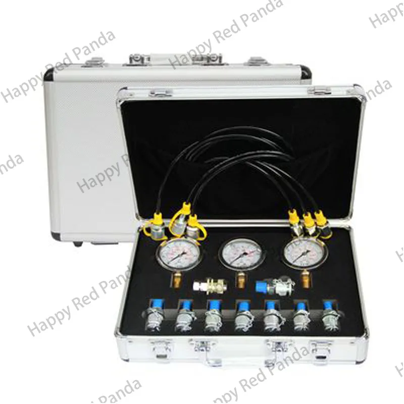 1-Set-Excavator-Hydraulic-Pressure-Gauge-Test-Kit-Professional ...