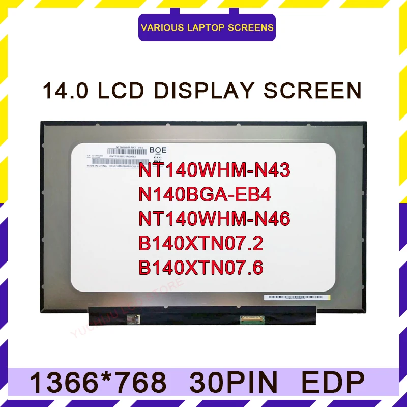 14-Inch-Display-Matrix-NT140WHM-N43-N140BGA-EB4-NT140WHM-N34-NT140WHM ...