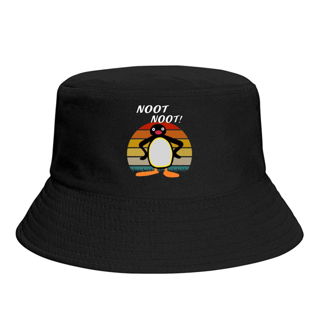 Noot Noot Madafakas Funny Pingu Penguin Men Women Bucket Hat Outdoor ...